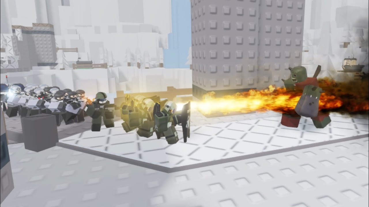 Barrack plus armored factory plus operator VS Giant Zombie Horde! - YouTube