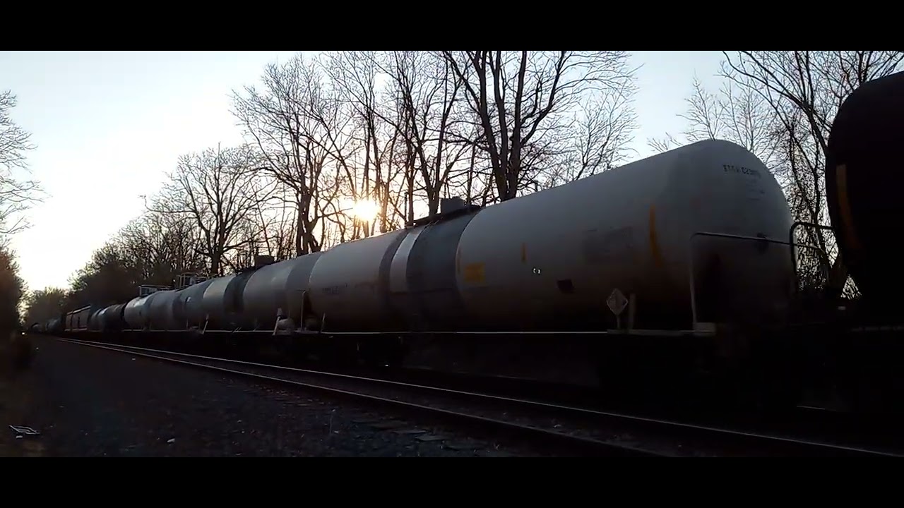NS K64 northbound by Tasker on 2-25-25 w/road power and great rolling ...