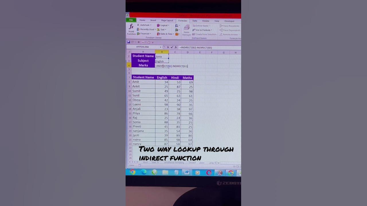 Indirect Advance Excel Function Excelwalesir Shortcut Tricks Tranding Excelsolutions