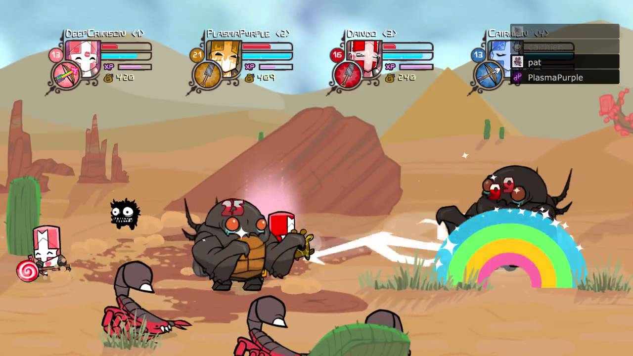 Castle Crashers Desert Level - YouTube