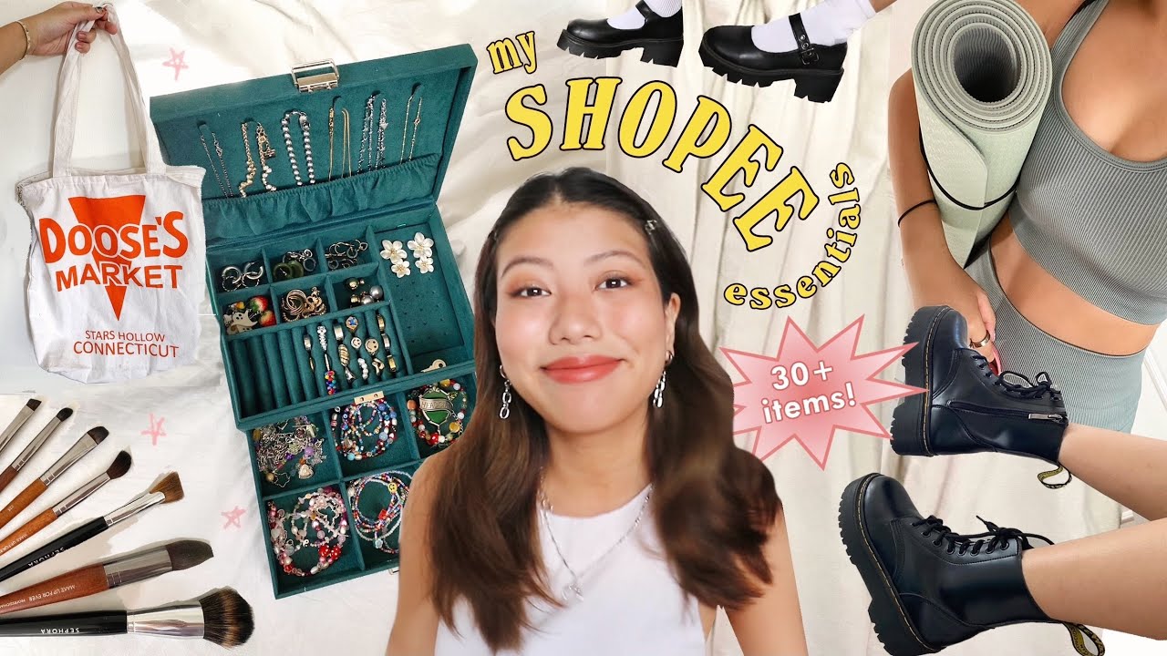 HUGE SHOPEE HAUL essential basics, workout, accessories, shoes + more ...