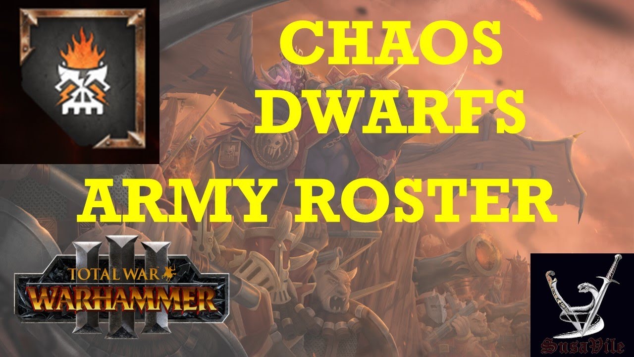 Total War: Warhammer 3 Chaos Dwarfs army roster before/after research ...