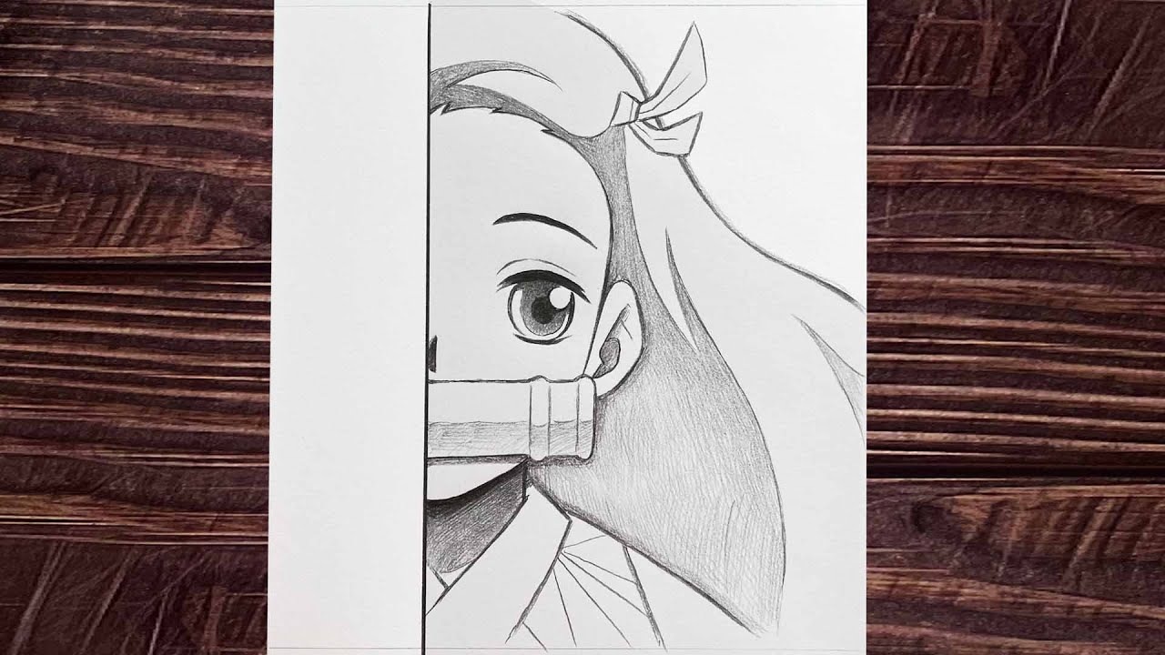 How to draw Nezuko Kamado - [Demon Slayer] | Easy to draw - YouTube