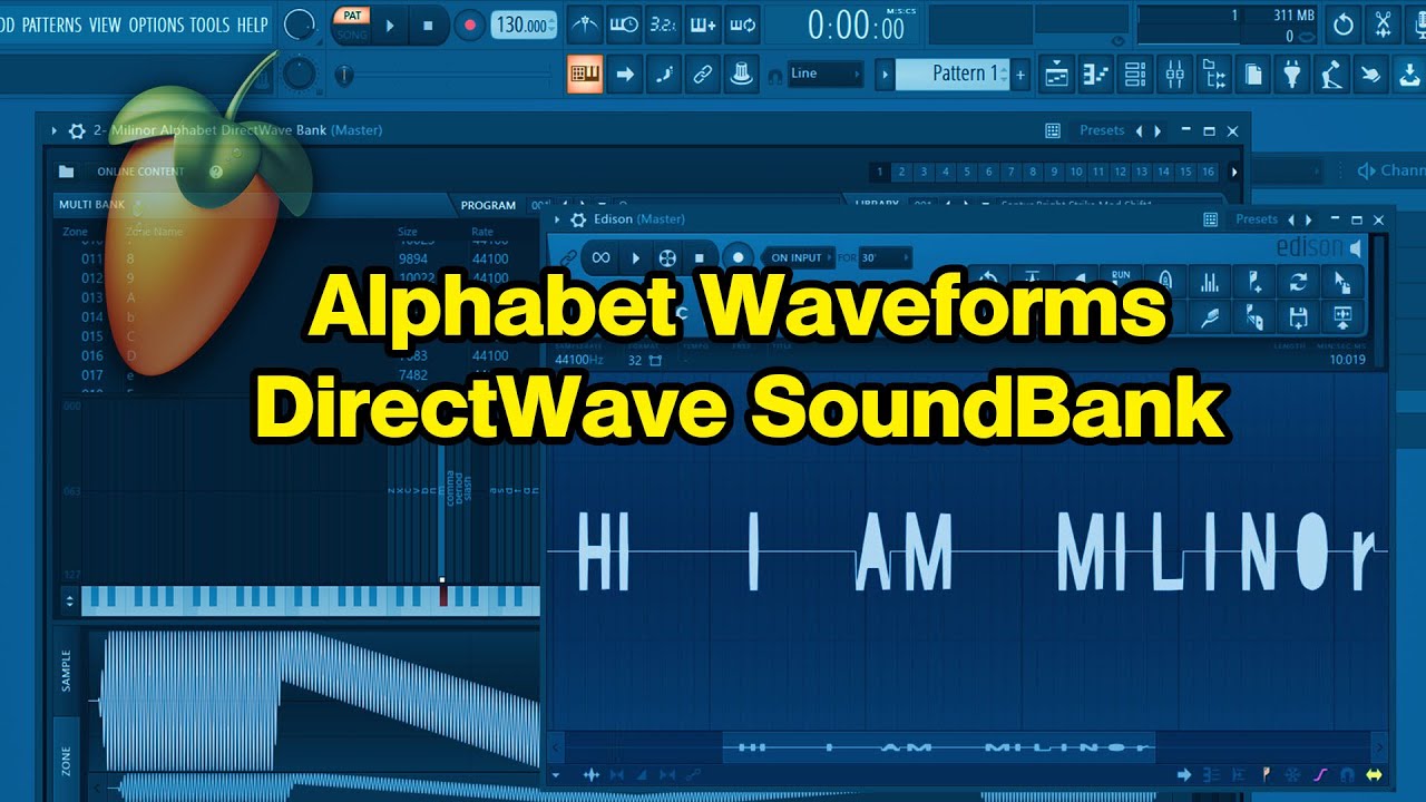How to write your name in Waveform by using Alphabet DirectWave ...