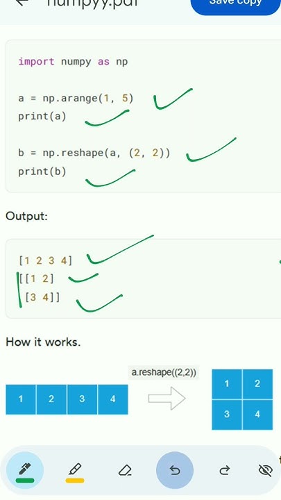 Numpy arrange and reshape #coding #100daysofcode #python #websitedevelopers #htmlcss # ...