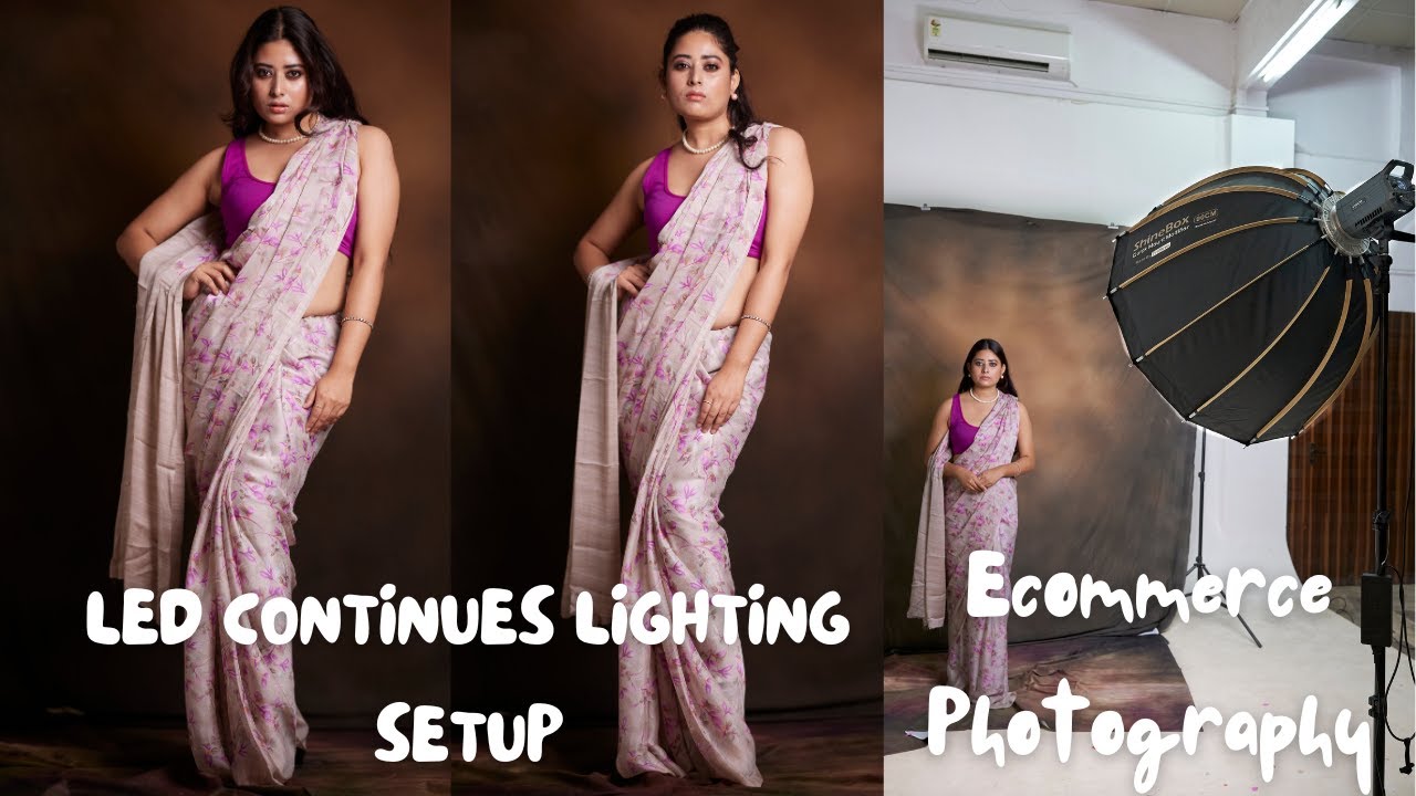 LED Light Setup for Flawless E-Commerce Photography With a Model - YouTube