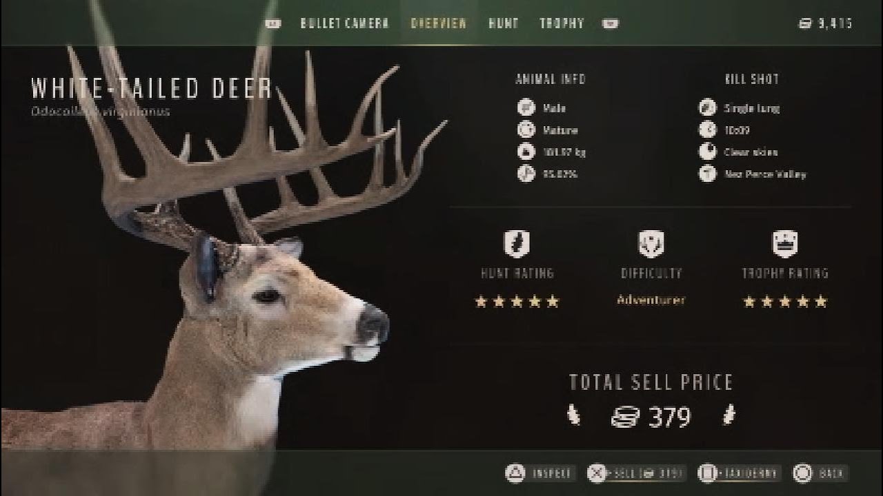 Monster 5 star White tail deer Way Of The Hunter - YouTube
