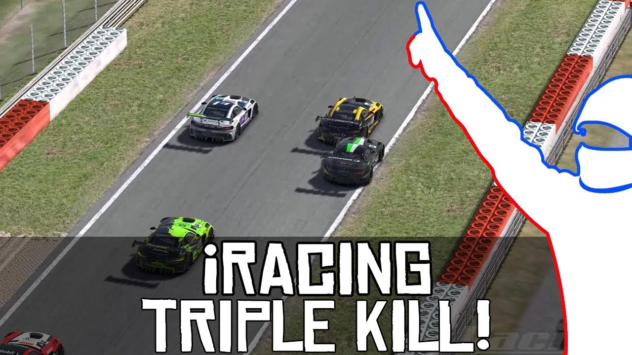 iRacing || Triple kill! (GT3 @ Spa) - YouTube
