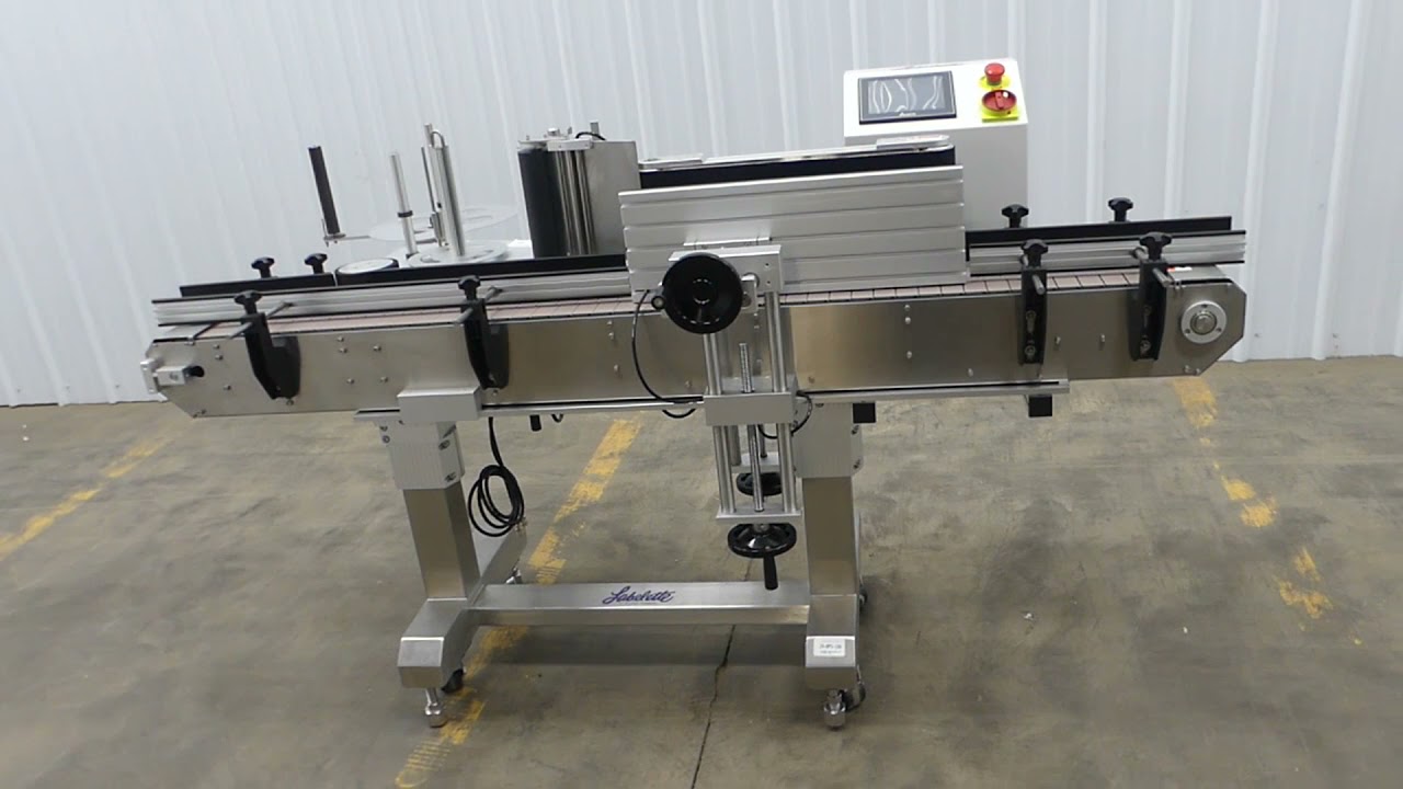 Labelette Accutek APS-108 Wrap Around Labeler. - YouTube