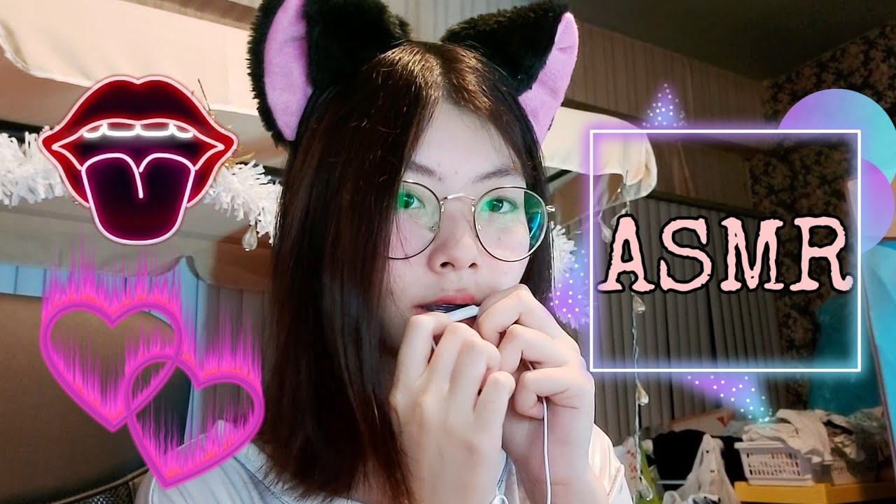 ASMR 😽cat girl | Kissing and Mouth Sounds - YouTube