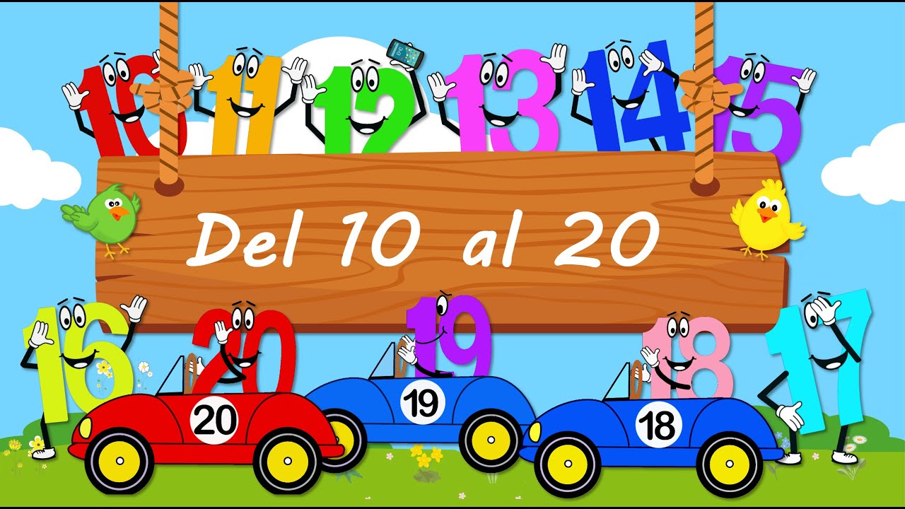 DEL 1O AL 20 🌀 APRENDE A CONTAR / CUENTA DE 10 EN 10 / VIDEOS ...