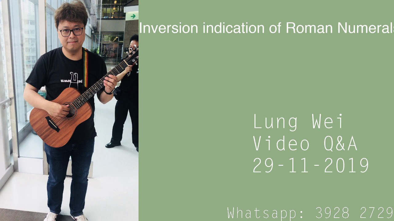 Inversion Indication of Roman Numerals - YouTube
