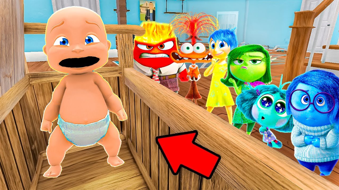Baby and INSIDE OUT EMOTIONS play Hide and Seek! - YouTube
