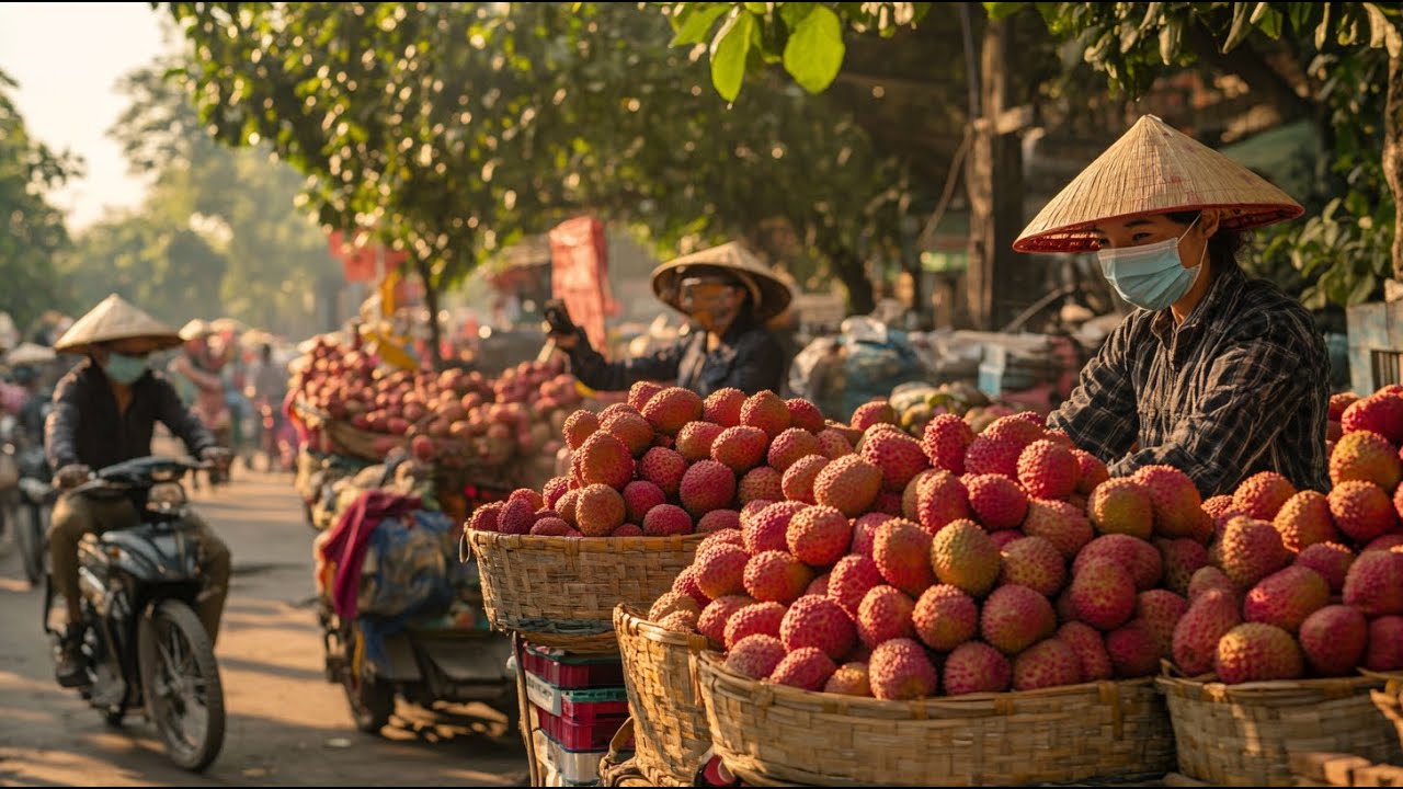 Harvest Thousands Of Tons Of Lychee - Lychee Processing Technology ...