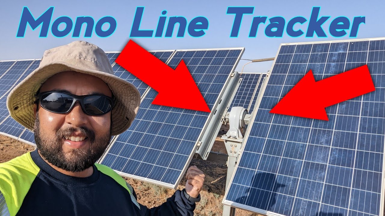Monoline Solar Tracker Plant - YouTube
