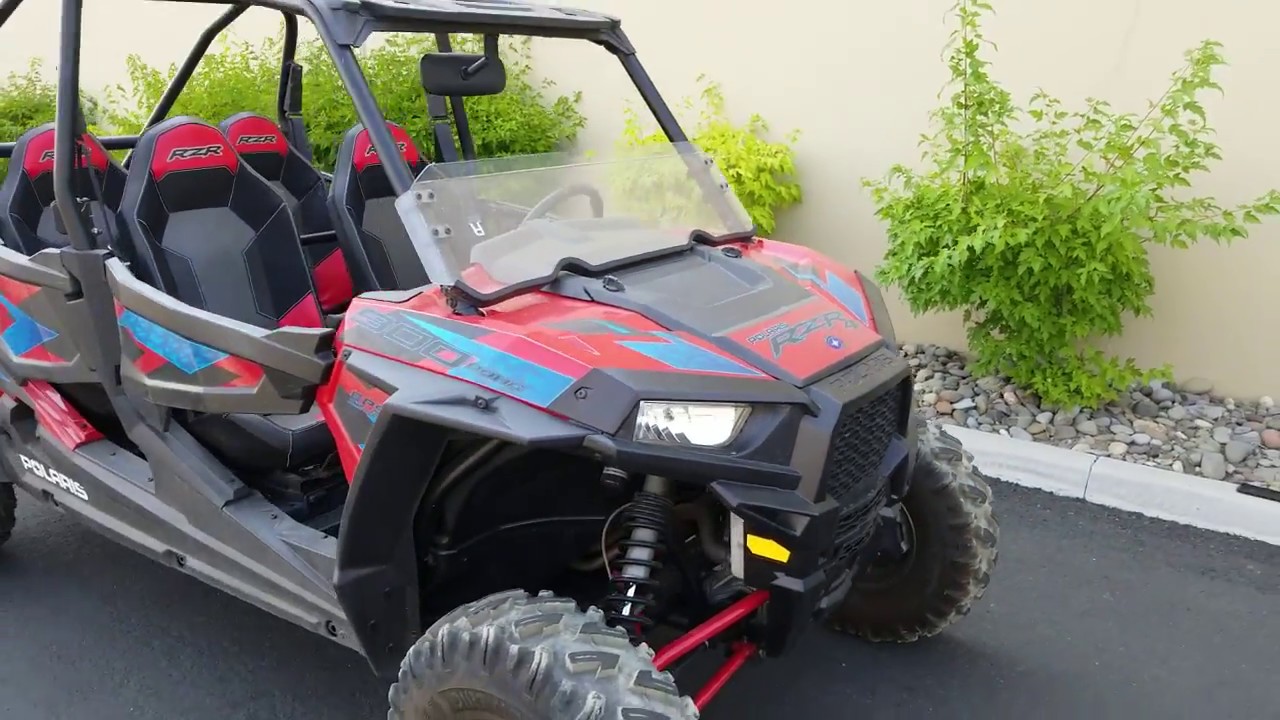 2016 Polaris Rzr 900 4 - Red/Blue/Black - YouTube