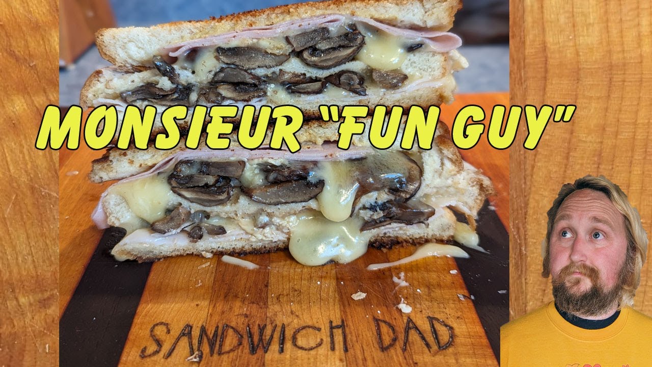 Monsieur "Fun Guy" - Grilled Ham and Brie w/ a Mushroom Soup Moist ...