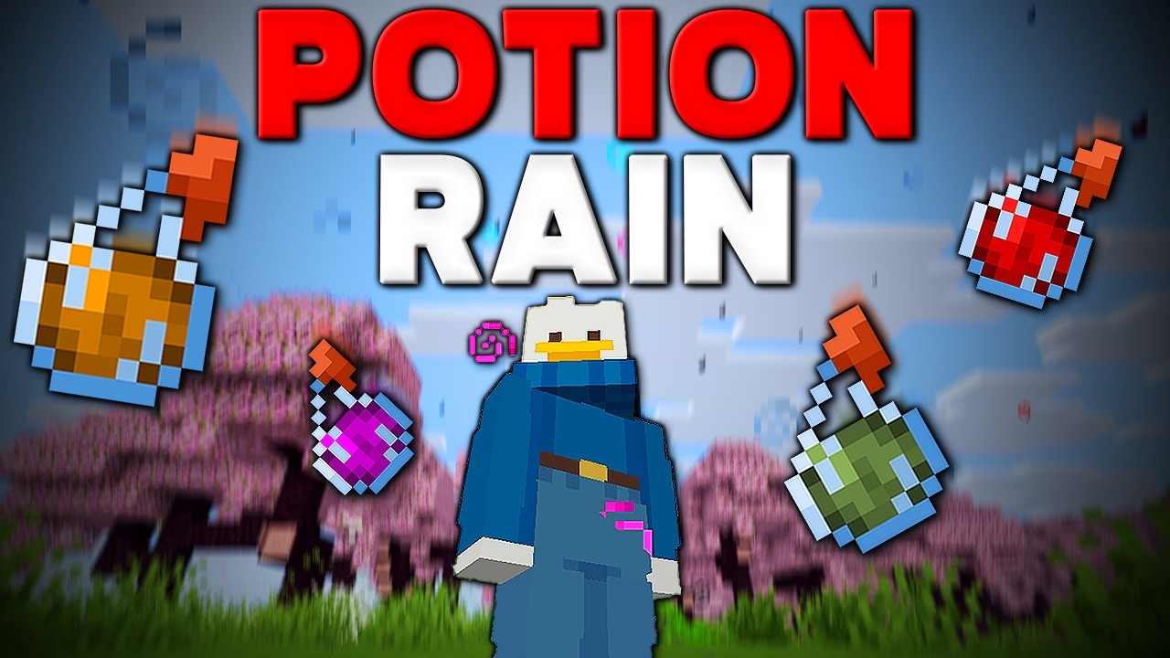 Can I Beat Minecraft in POTION Rain? - YouTube
