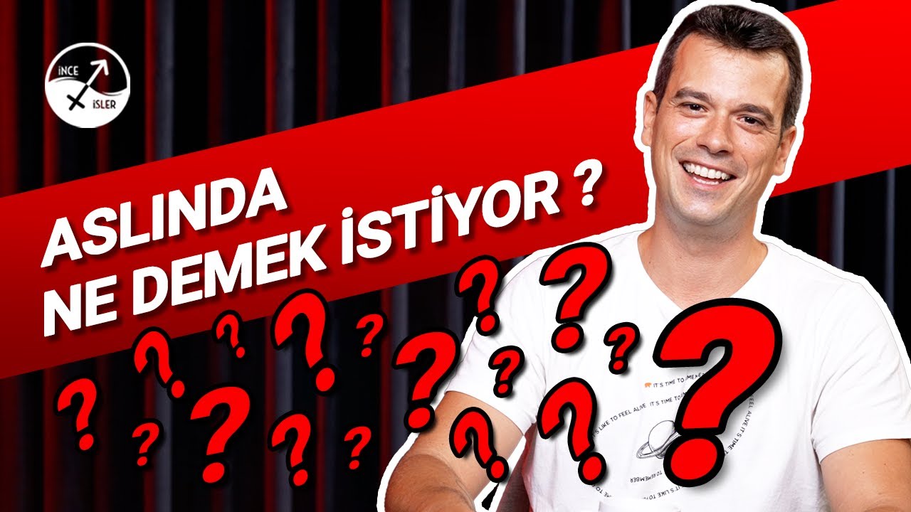 ASLINDA NE DEMEK İSTİYOR? - YouTube