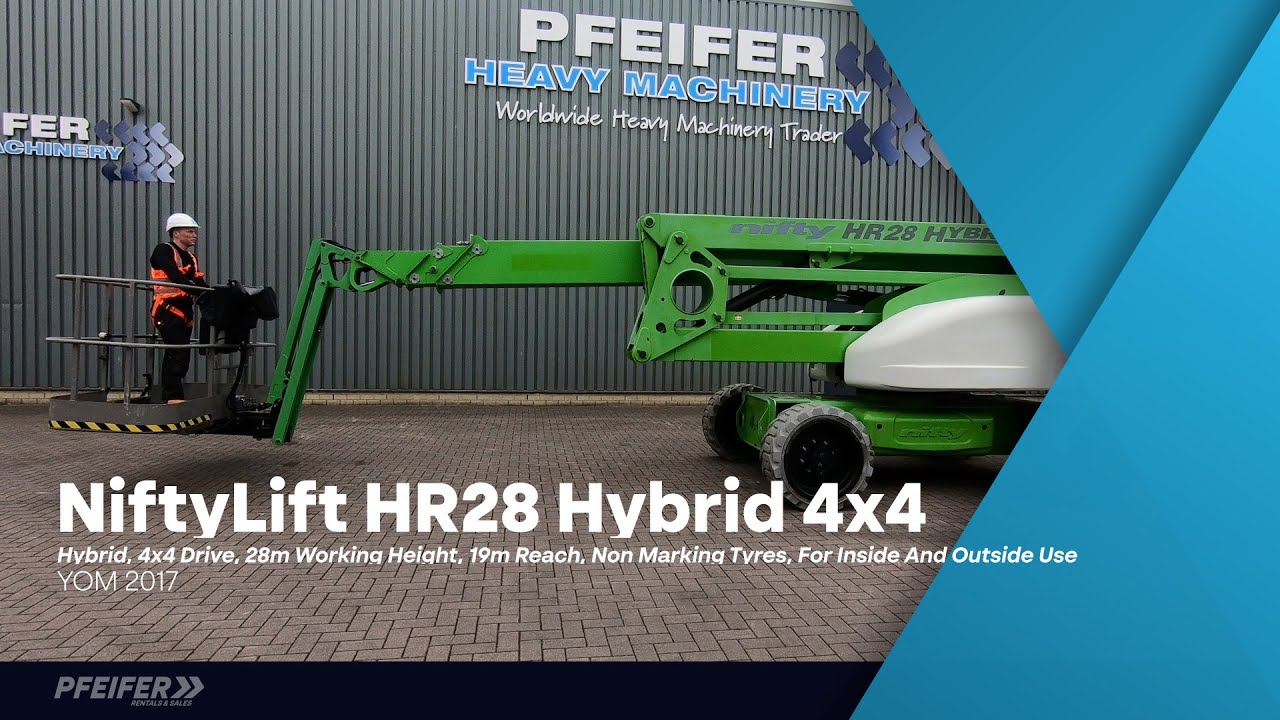 Niftylift HR28 Hybrid 4x4 2017 - YouTube
