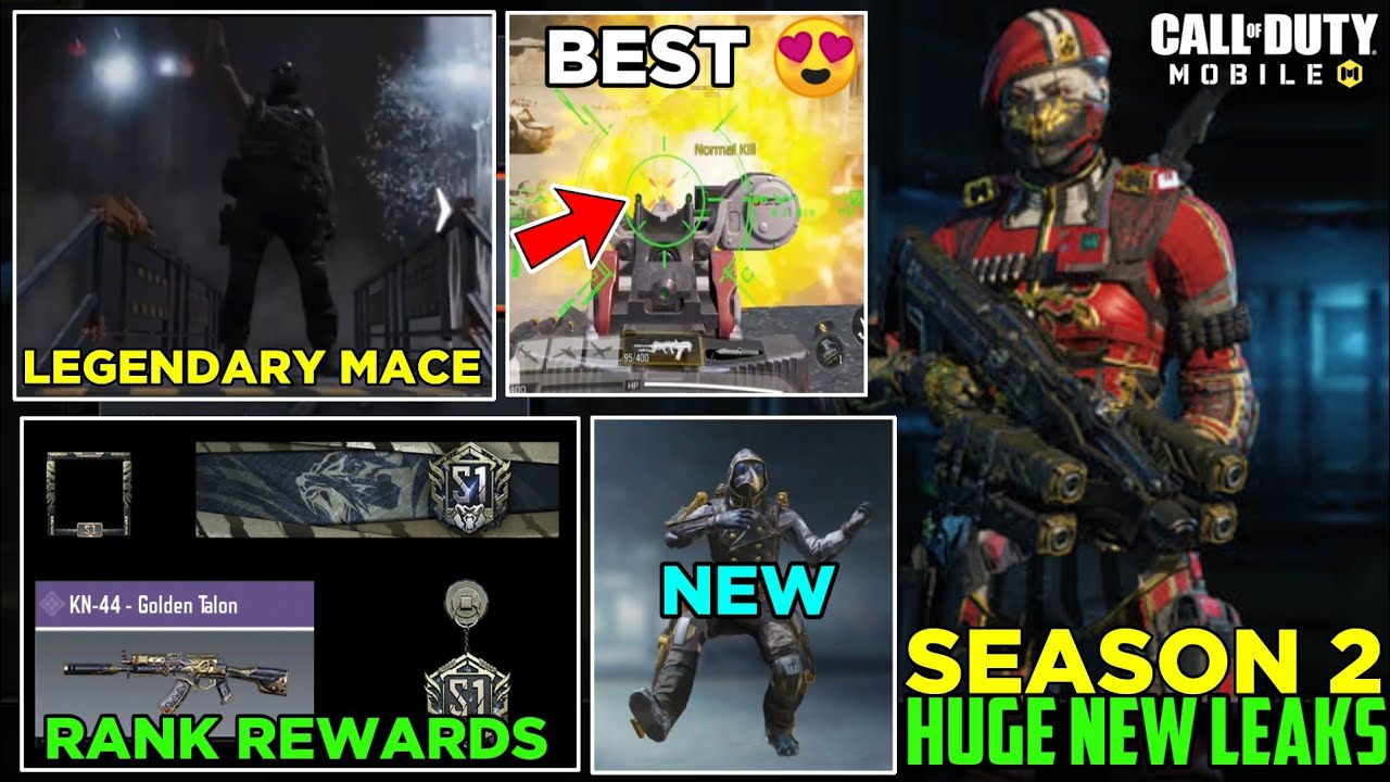 Season 2 Huge New Leaks Cod Mobile | Legendary Mace + Mythic As Val ...