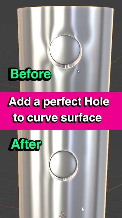 Adding the PERFECT Hole to a Curve Surface is Easier Than You Think - YouTube
