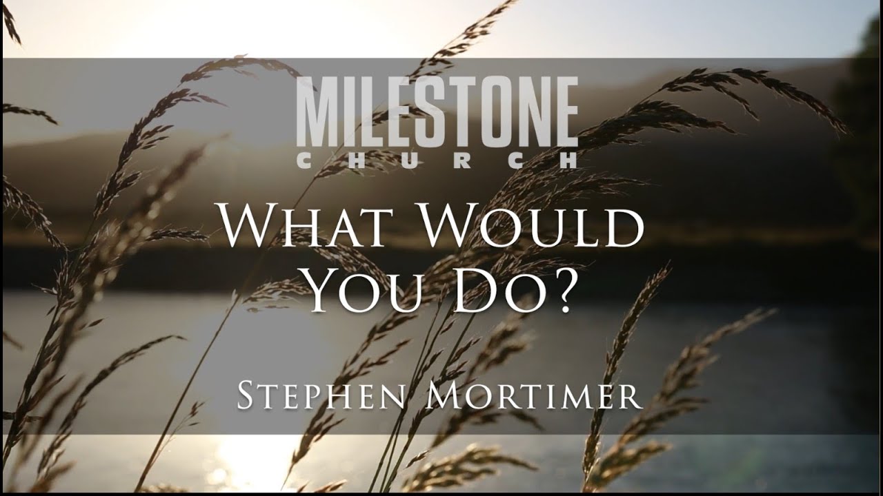 A Peter Profile: What Would You Do ? - Stephen Mortimer - YouTube