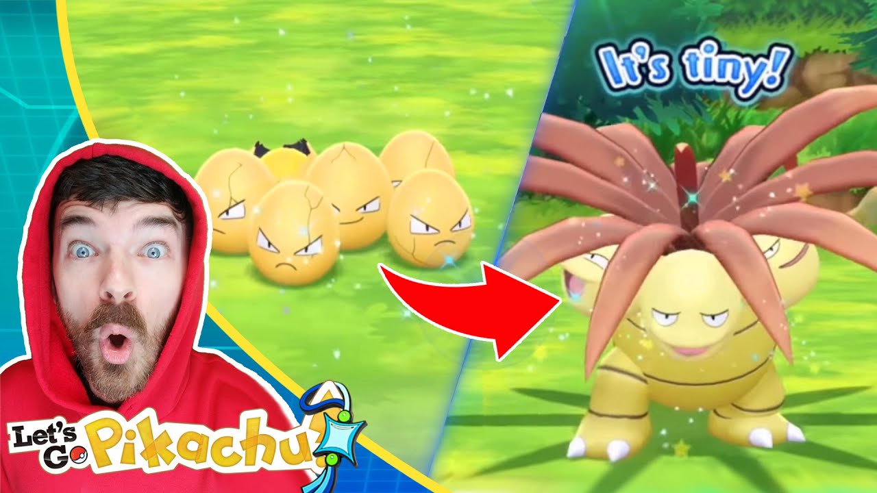 Shiny Exeggcute & Shiny Exeggutor Caught Wild | Pokemon Let's Go ...