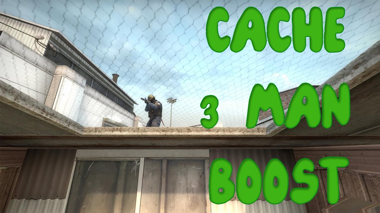 CS:GO - Map Secrets #4 Cache 3 Man Boost - YouTube