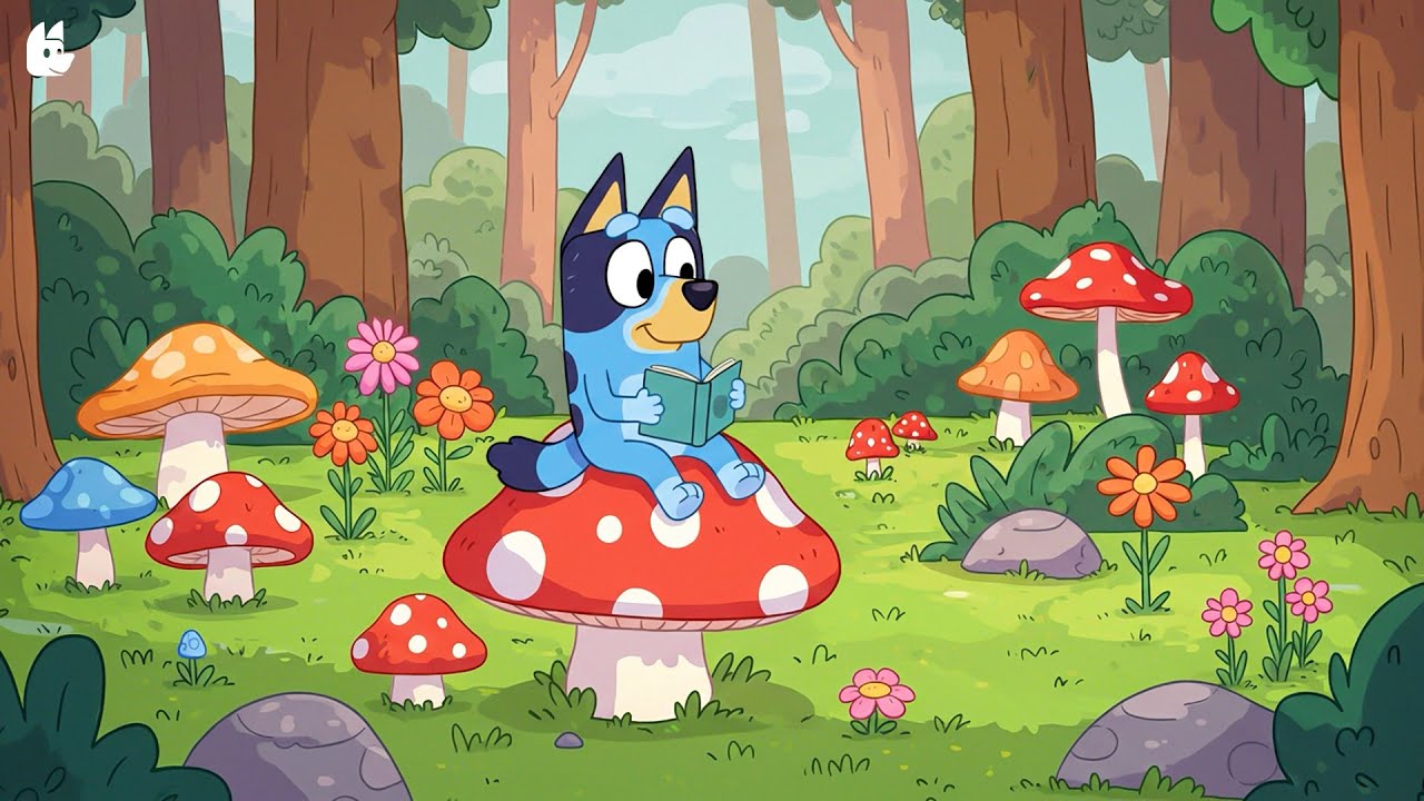 Bluey’s Forest Study Time 🍄 Calm Lofi Beats 📖 Chill Vibes for Studying ...