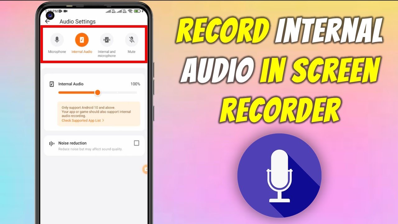 How to Use Internal Audio in Screen Recorder on Android Phone - YouTube