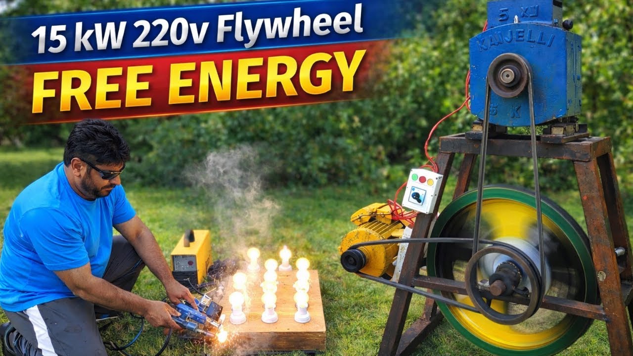 15 kW 220V Flywheel Generator Experiment – Full Load Testing, Results ...