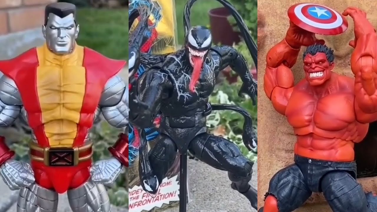 Marvel Legends Venom & DST Red Hulk Colossus action figures in stock at ...