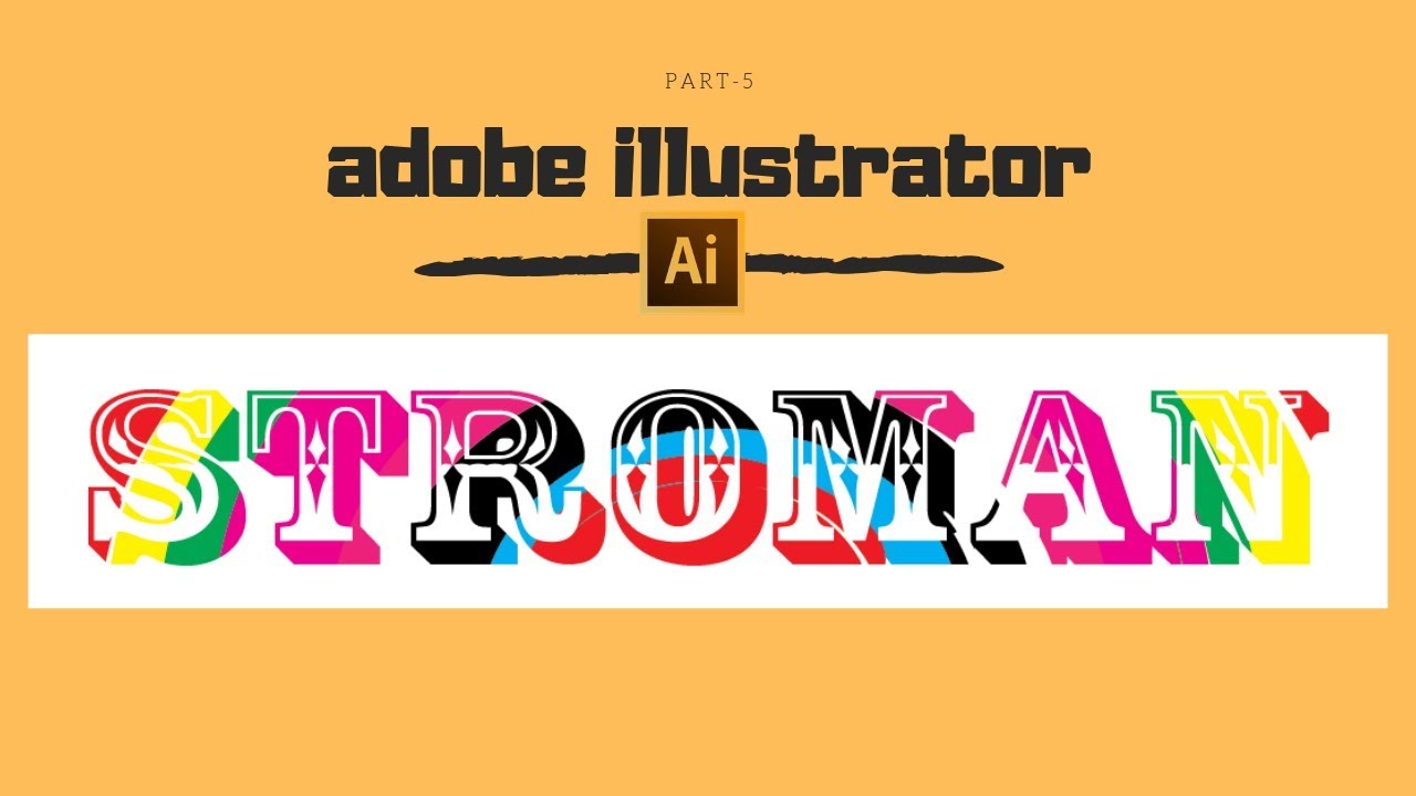 Adobe Illustrator Tutorials How To Make Name Design (adobe illustrator ...
