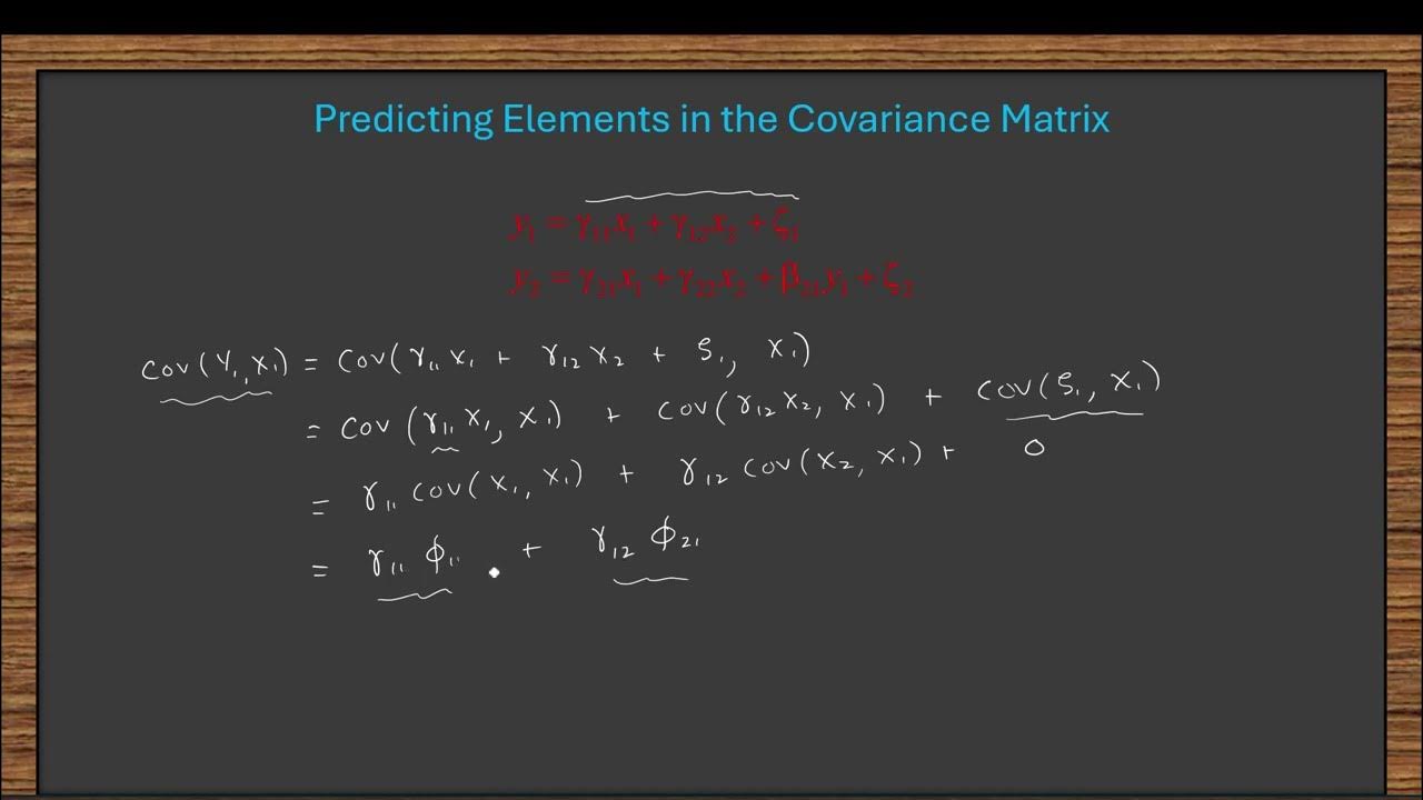 Path Analysis (Part 7): Model implied covariance matrix - YouTube