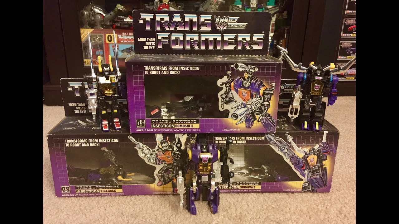 TRANSFORMERS G1 DECEPTICON INSECTICONS UNBOXING TOY REVIEW - YouTube