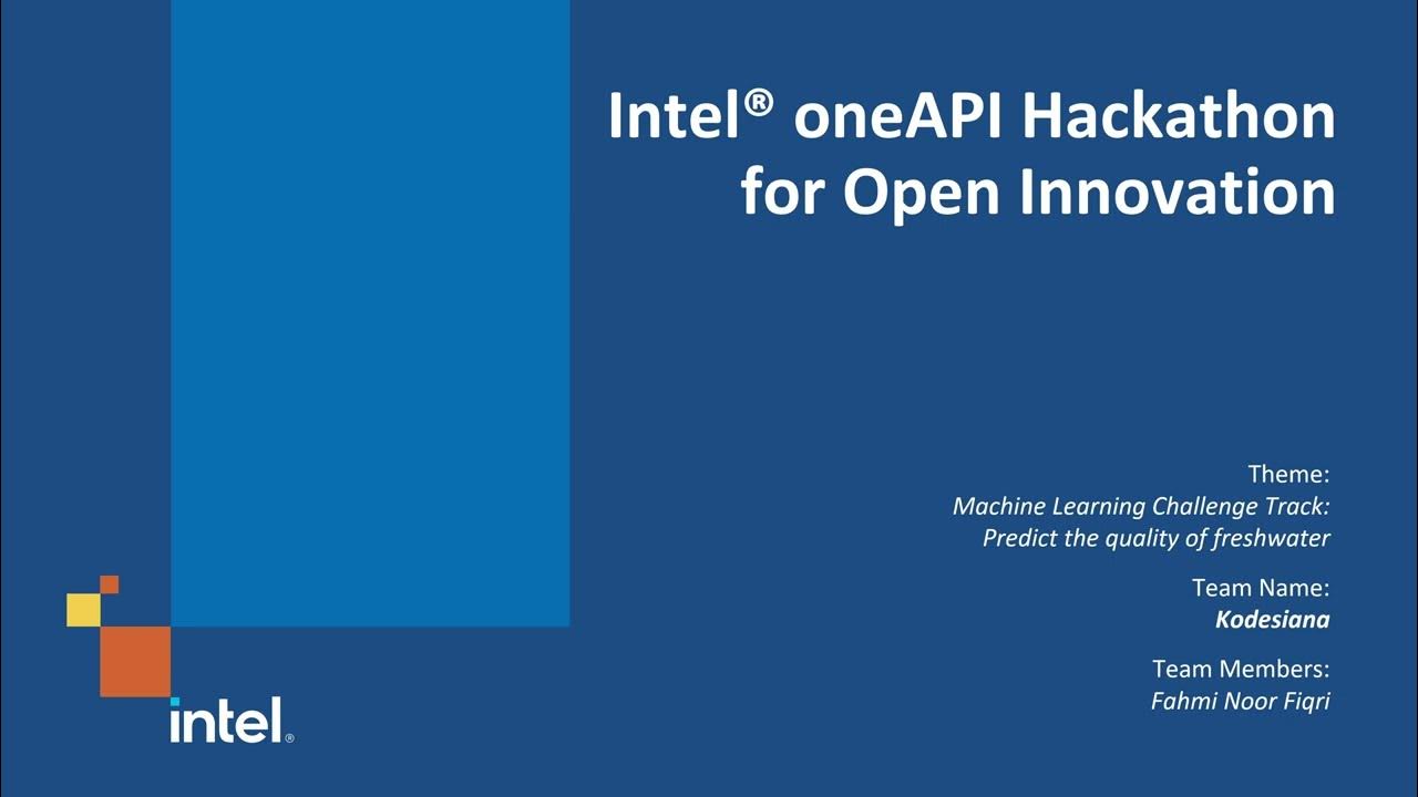 Intel oneAPI Hackathon Prototype: Challenge 1 - YouTube