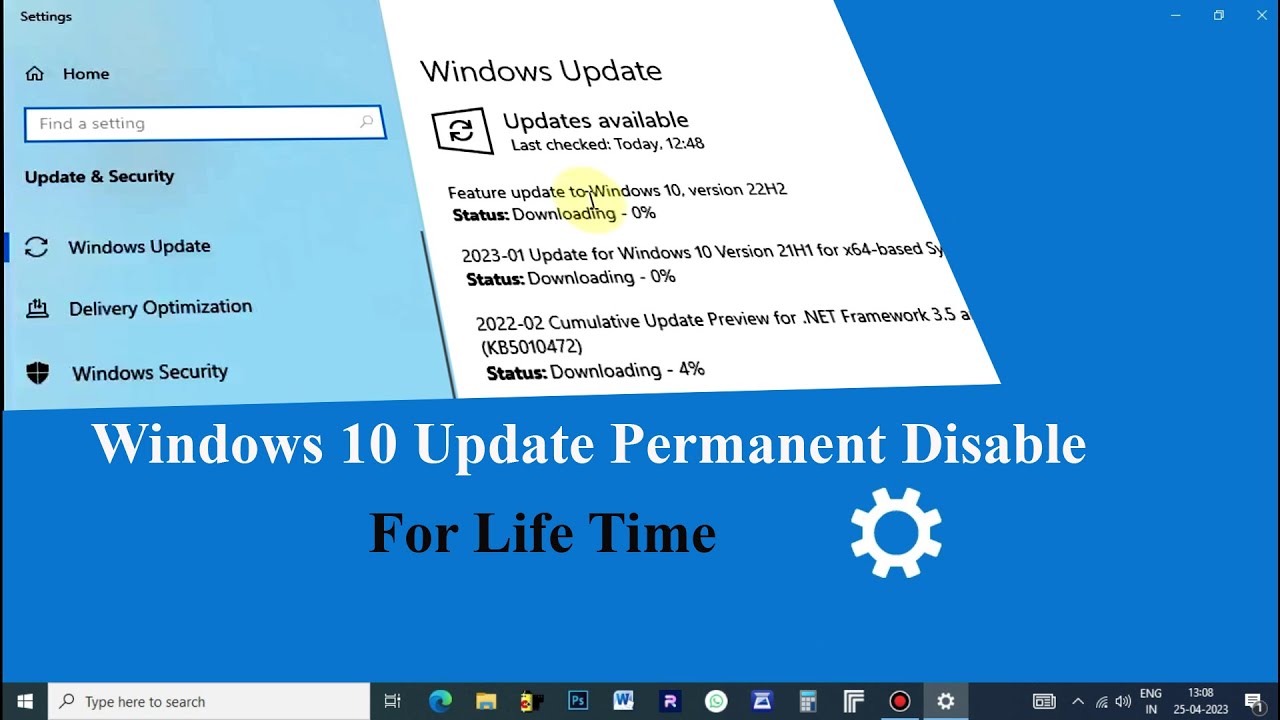 How To Disable Windows Update Automatic Permanently | Windows 10 Update ...