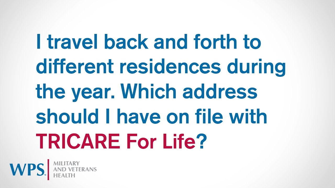 TRICARE4u FAQs - Multiple Residences - YouTube