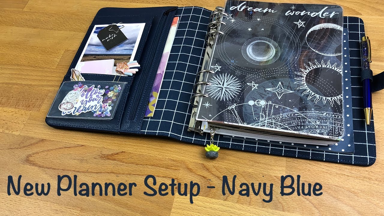 New Planner Setup - Navy Blue - YouTube
