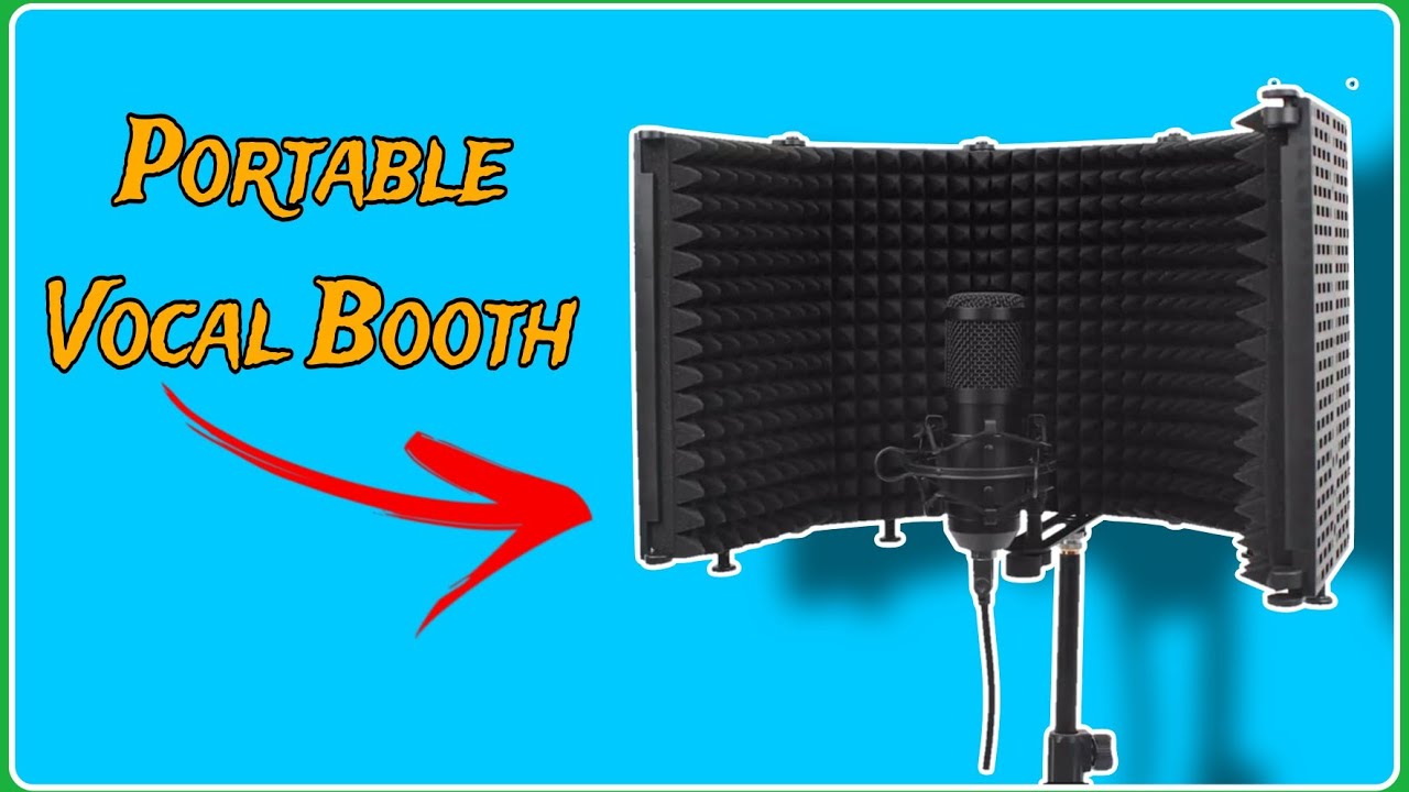 Portable Vocal Booth Foldable & Adjustable Reflection filter ...