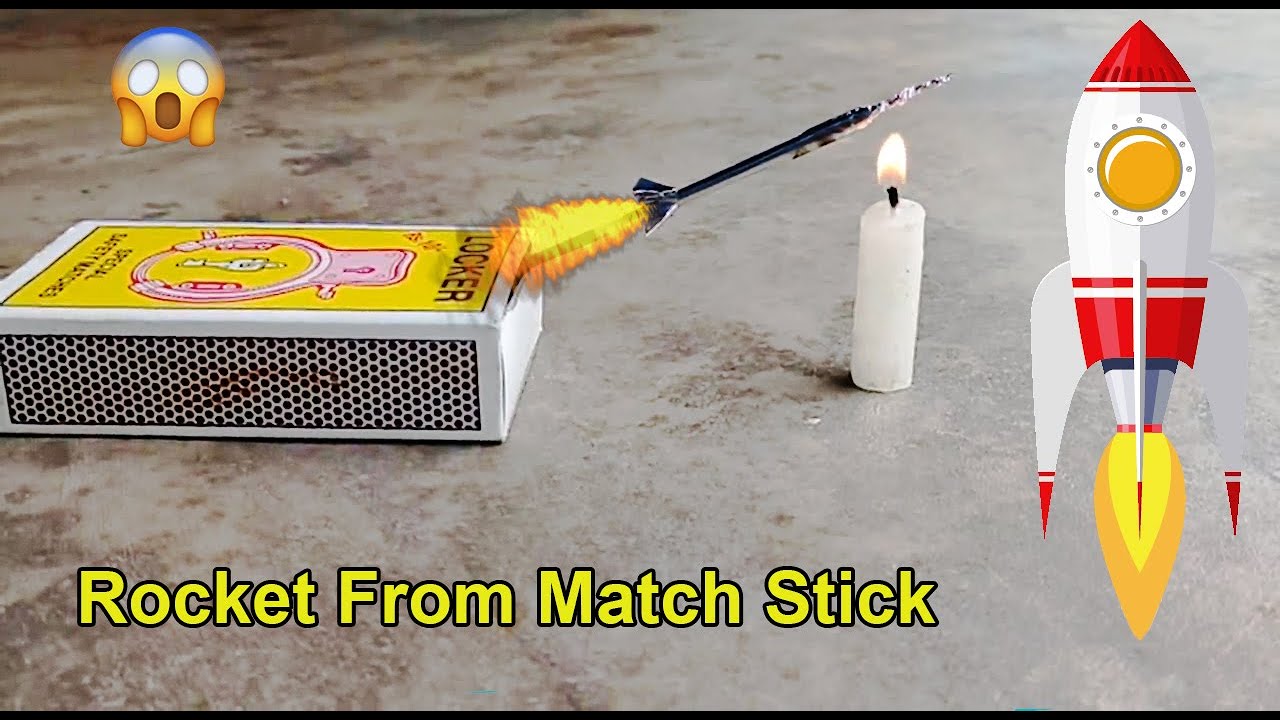 How To Make Mini Rocket🚀 With Match Box and Aluminum foil #diy - YouTube