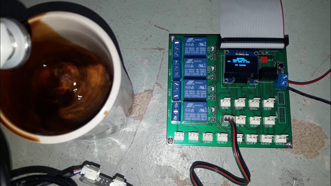 Raspberry Pi Water Level Sensor - YouTube