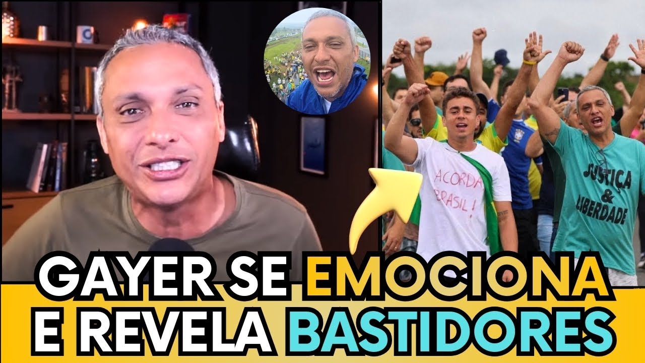 🛑🇧🇷 AGORA: GAYER SE EMOCIONA E CONTA BASTIDORES DA CAMINHADA "EU TINHA ...