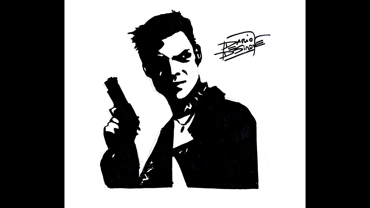 Tutorial: How to Draw Max Payne - YouTube