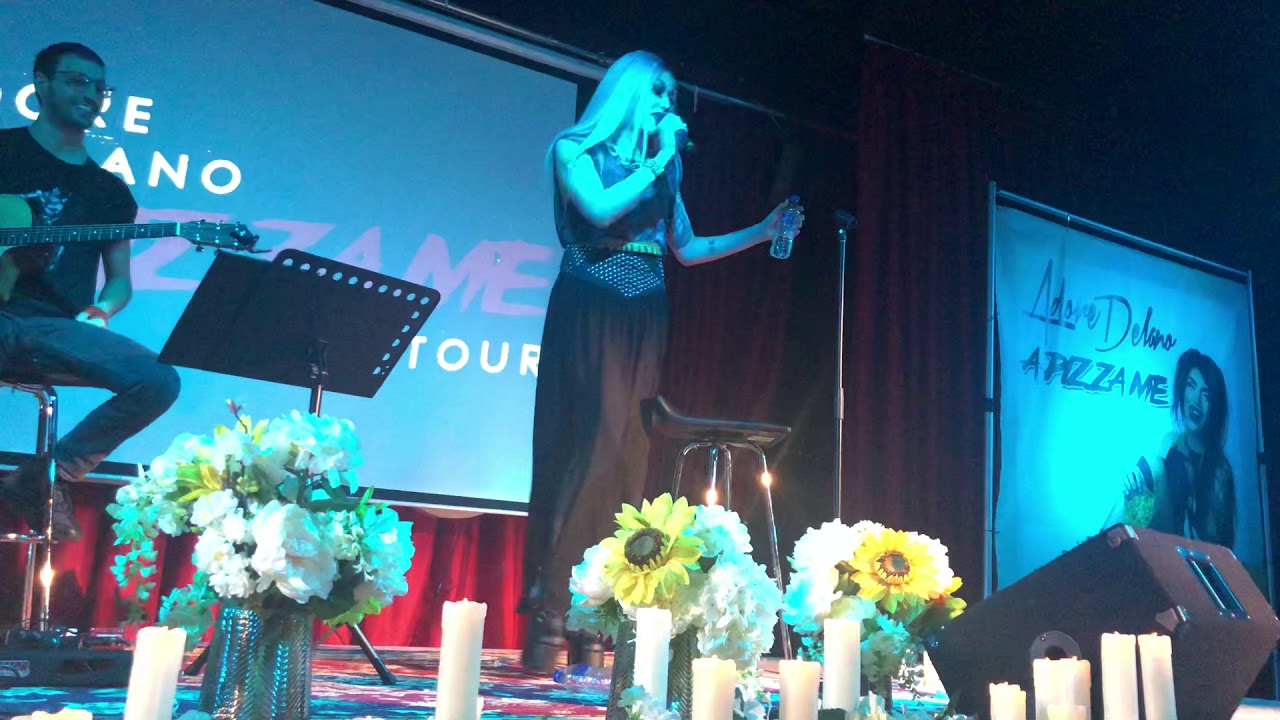 Adore Delano Covers Believe by Cher - A Pizza Me Tour Cardiff - YouTube
