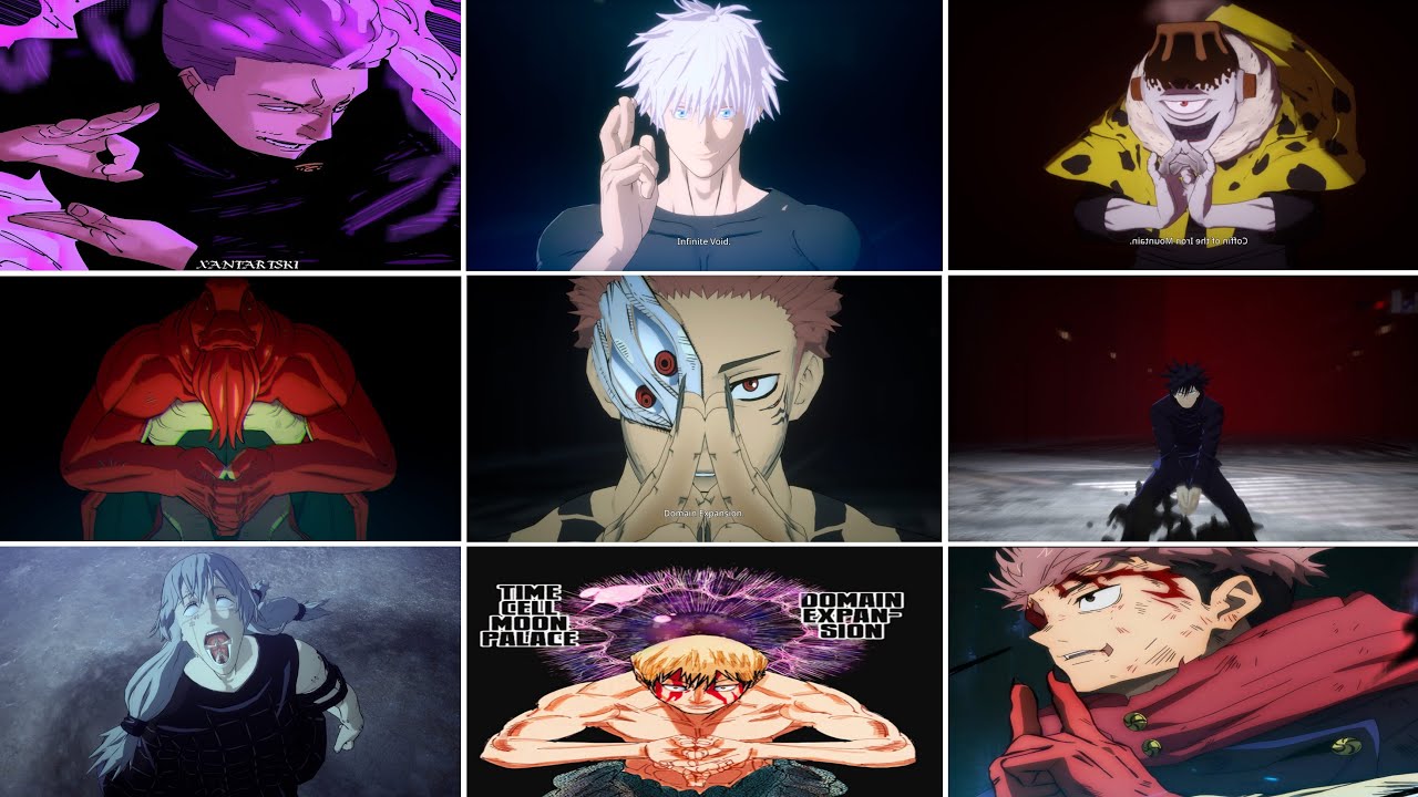 Jujutsu Kaisen Cursed Clash - All Domain Expansions !! - YouTube