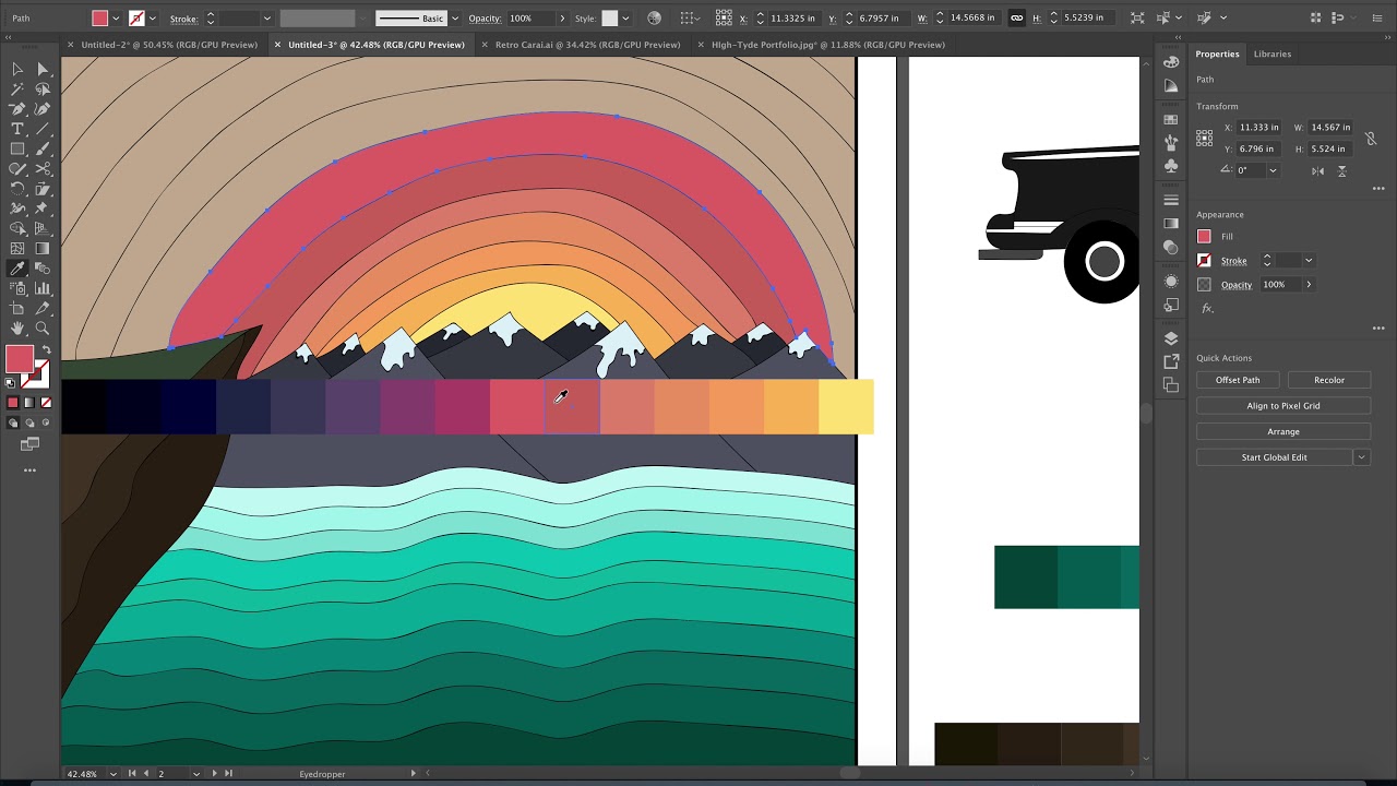 Adobe Illustrator Creating Cool art (Tutorial) - YouTube