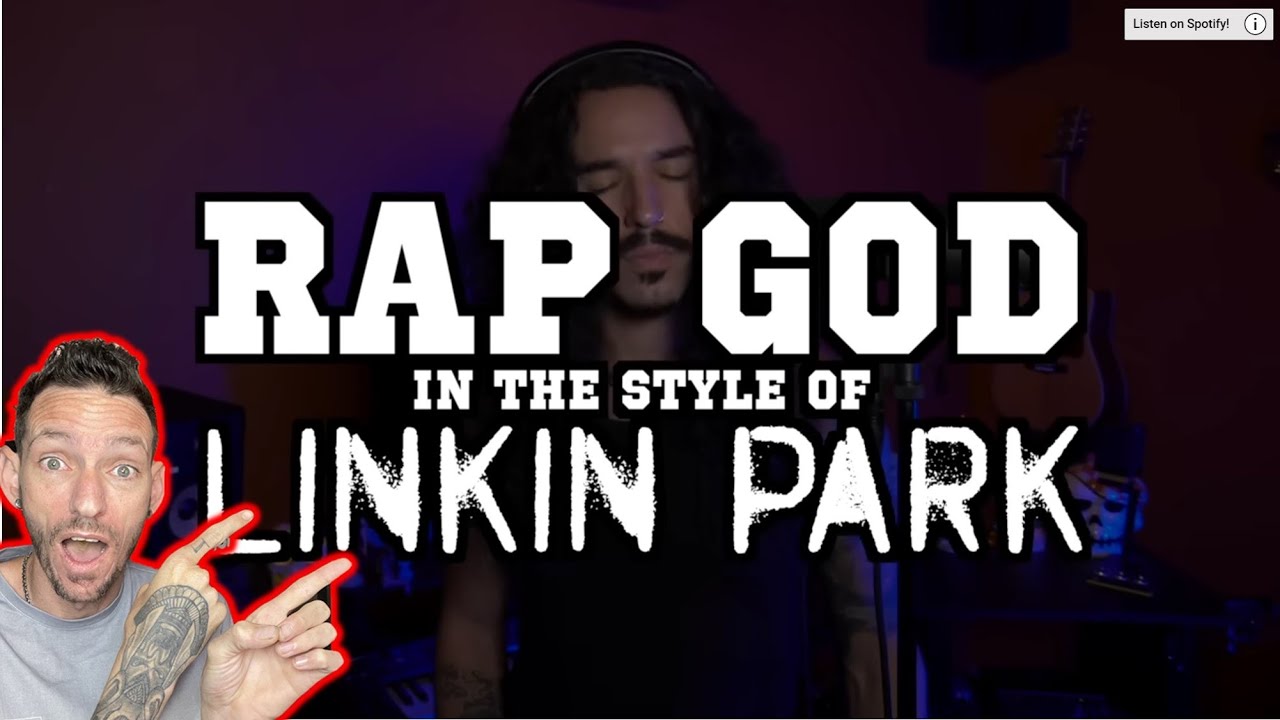 MIND BLOWN!!! Eminem Rap God in the style of Linkin Park (REACTION ...