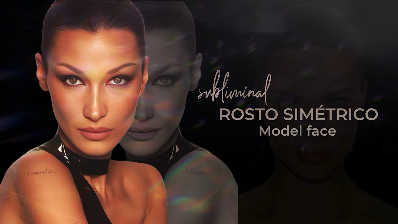 SYMMETRICAL FACE | Simetria facial + model face - Subliminal - YouTube